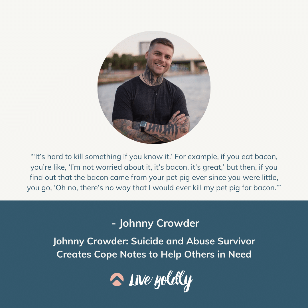 Johnny Crowder: Suicide and Abuse Survivor Creates Cope Notes to Help ...
